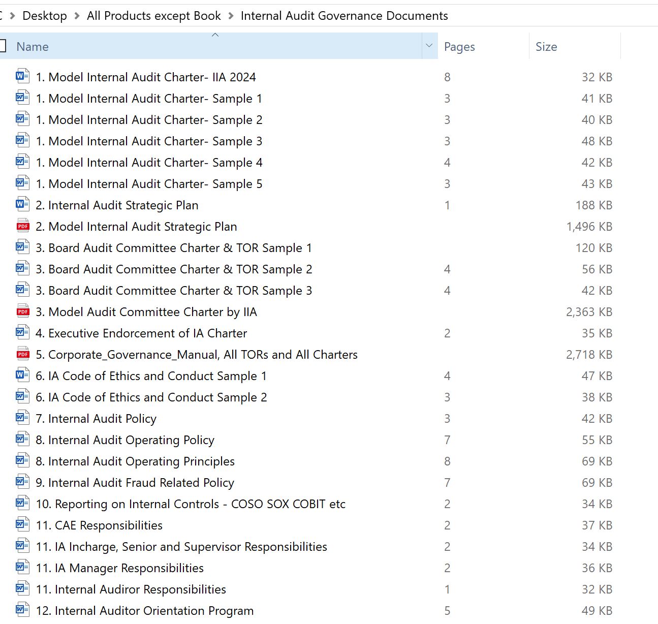Internal Audit Governance Files and Templates - IACHAMPION